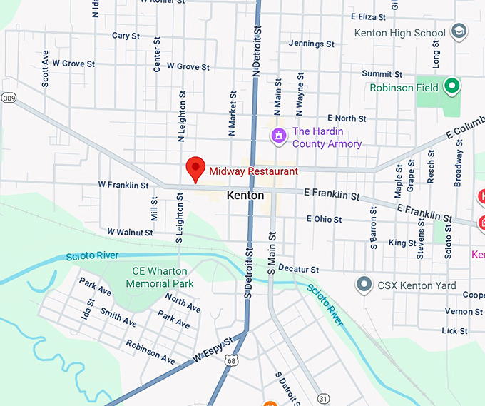 16. midway restaurant map