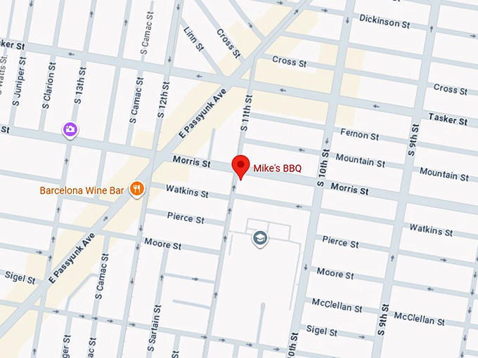 16. mike&rsquo;s bbq map