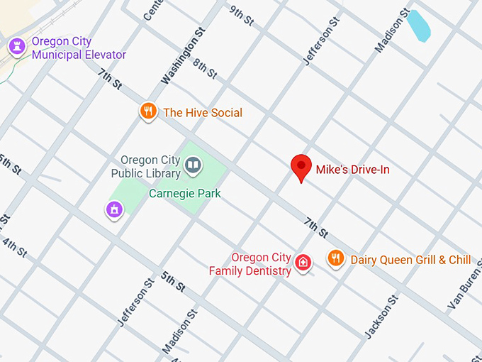 16. mike's drive in map