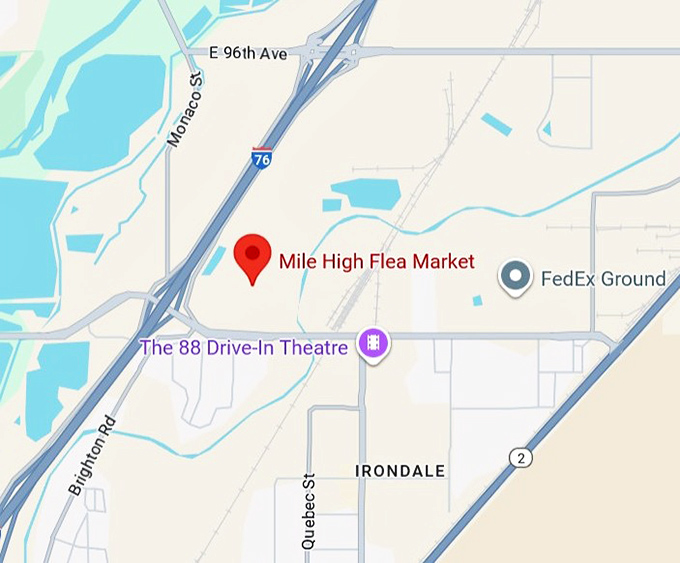 16. mile high flea market map