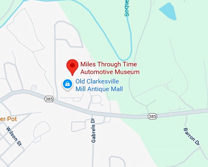 16. miles through time automotive museum map