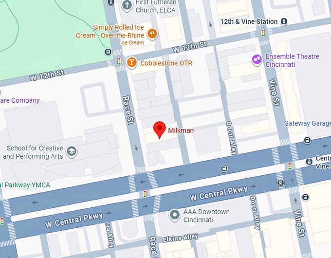 16. milkman cincinnati map