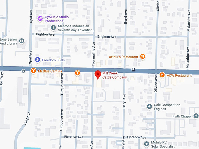16. mill creek cattle company map