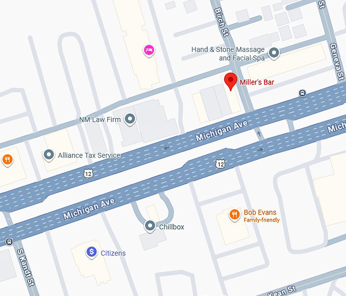 16. miller's bar map