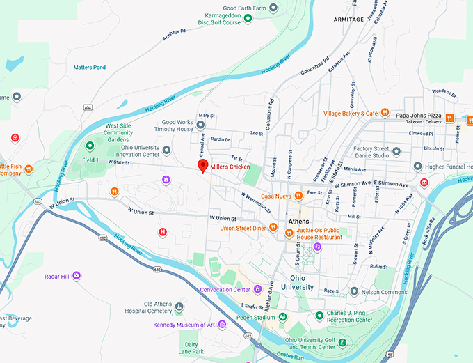 16. miller's chicken map