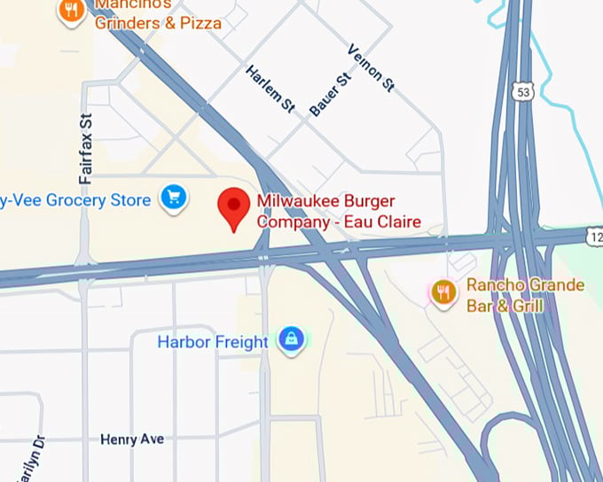 16. milwaukee burger company eau claire map