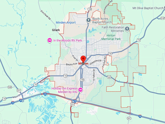 16. minden, la map