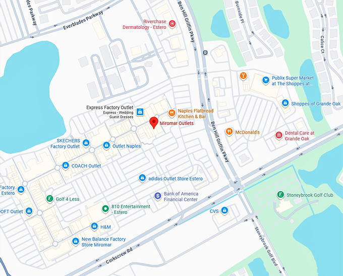 16. miromar outlets map