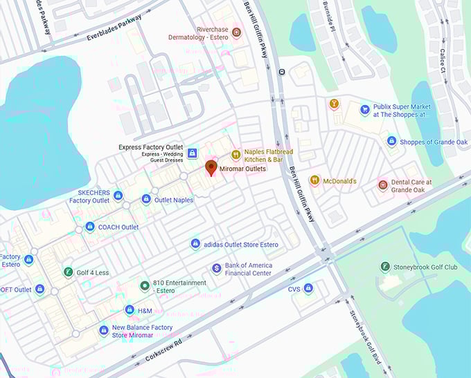 16. miromar outlets map