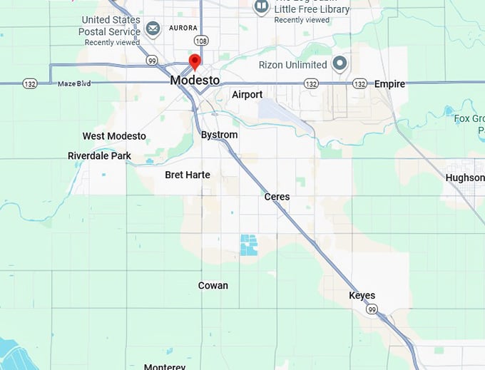 16. modesto map