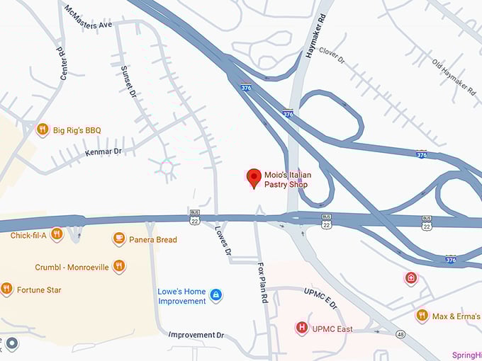 16. moio's italian pastry shop map