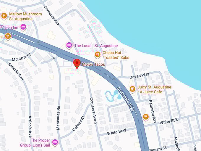 16. mojo&rsquo;s tacos map