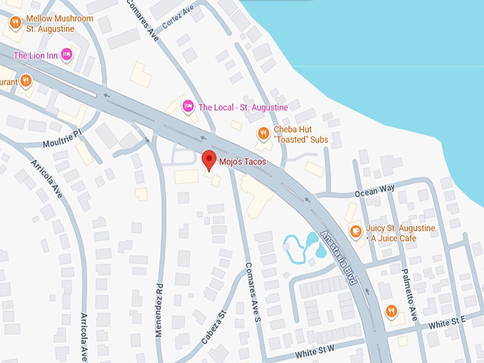 16. mojo&rsquo;s tacos map