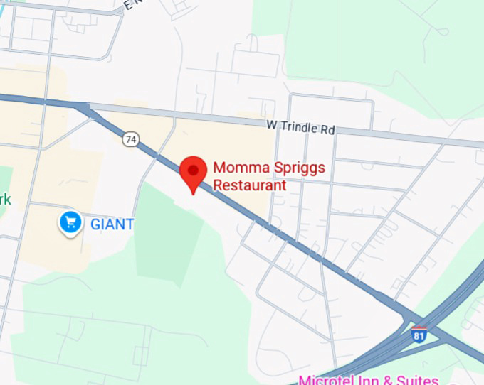 16. momma spriggs restaurant map