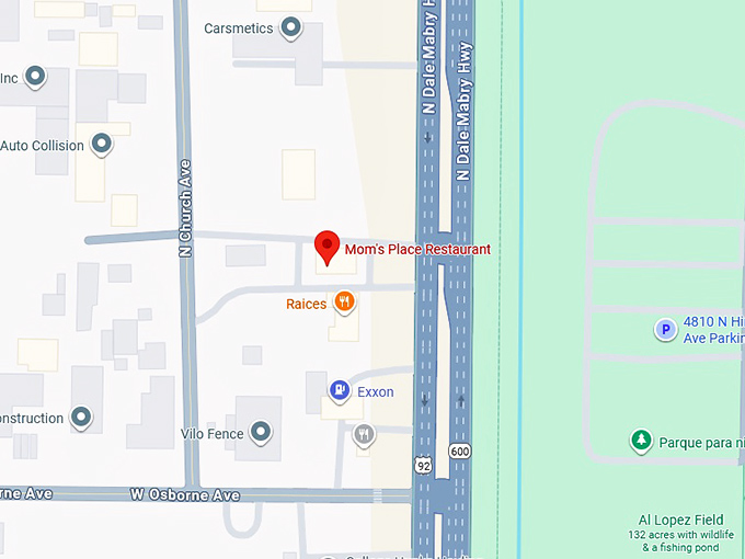 16. mom's place restaurant map