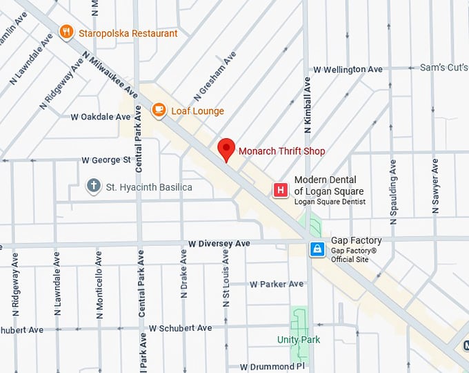 16. monarch thrift shop map