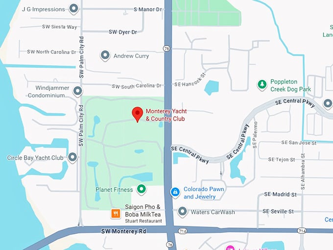 16. monterey yacht & country club map