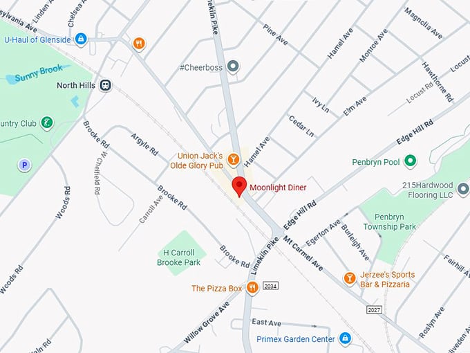 16. moonlight diner map