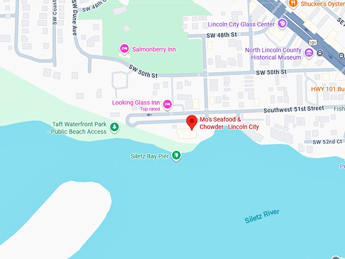 16. mo's seafood & chowder lincoln city map