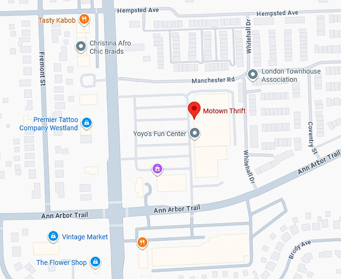 16. motown thrift map