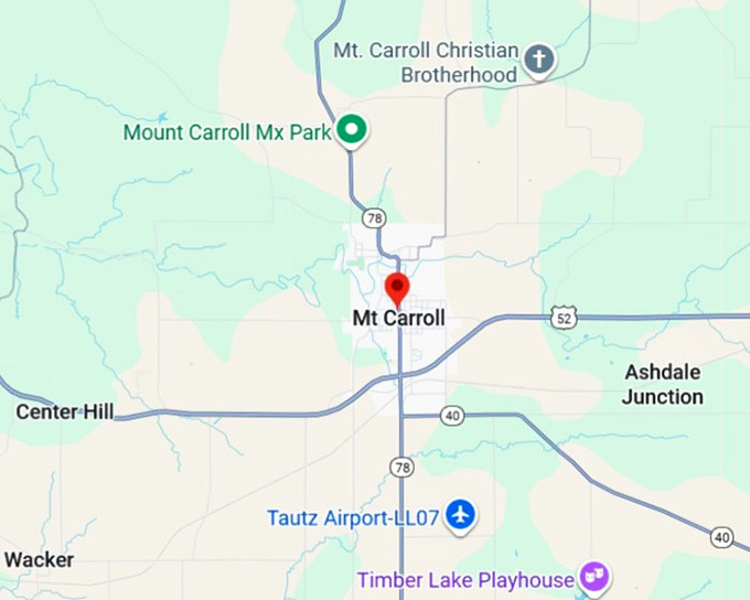 16. mount carroll map
