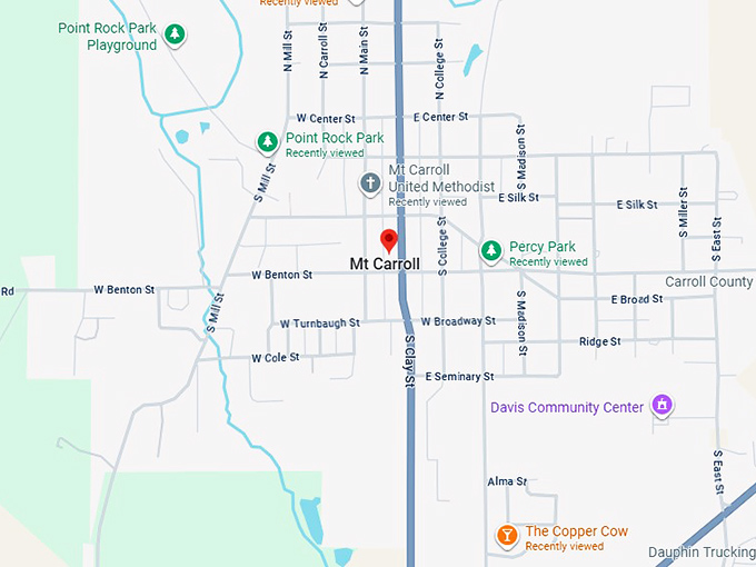 16. mount carroll map