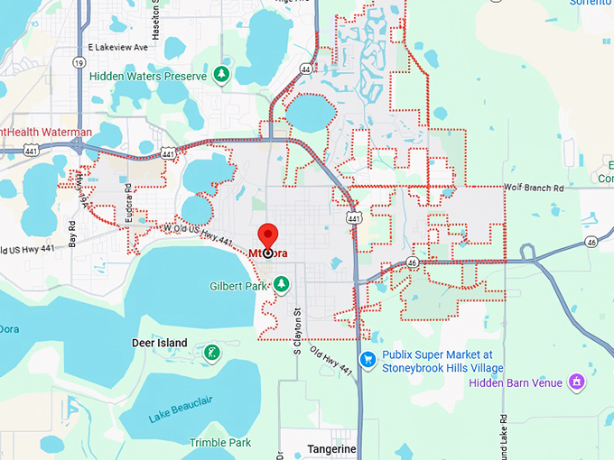 16. mount dora map