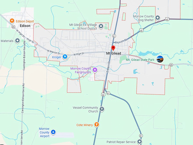 16. mount gilead oh map
