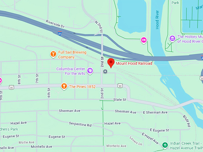 16. mount hood railroad map