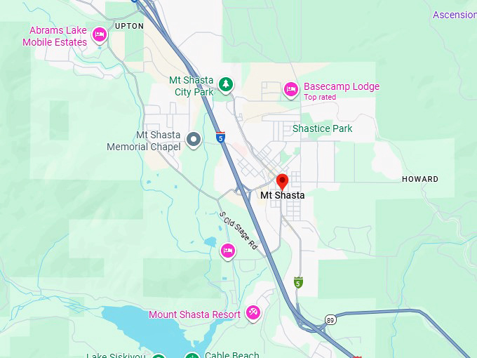 16. mount shasta map