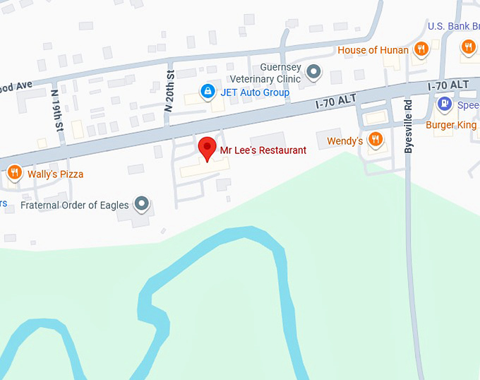 16. mr lee's restaurant map