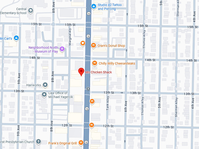 16. ms chicken shack map