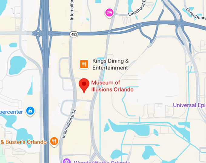 16. museum of illusions orlando map