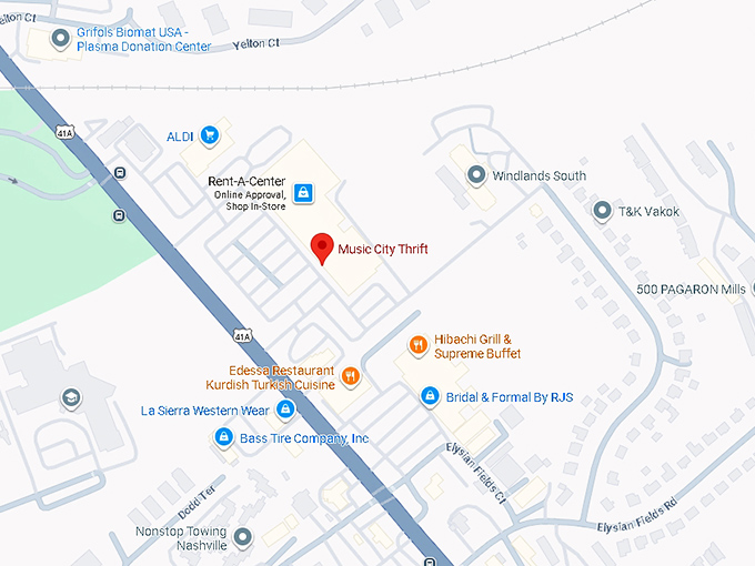 16. music city thrift map