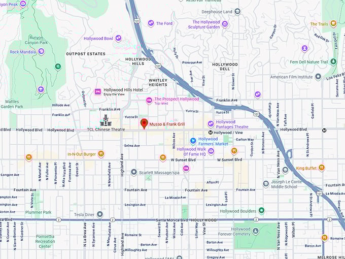 16. musso & frank grill map