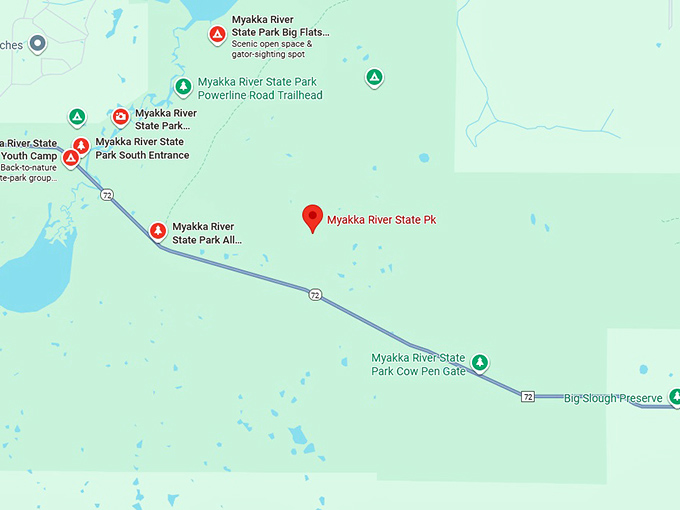 16. myakka river state park map
