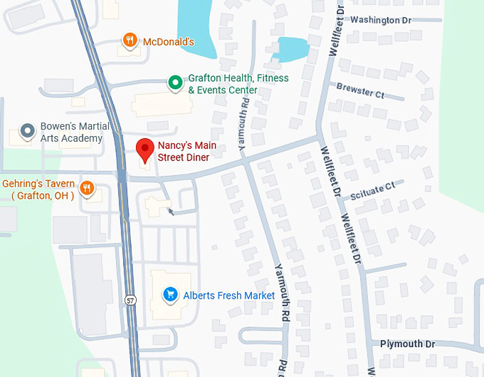 16. nancy's main street diner map