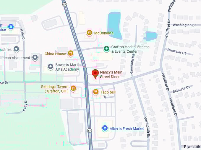 16. nancy's main street diner map