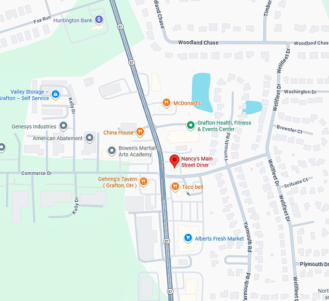 16. nancy's main street diner map