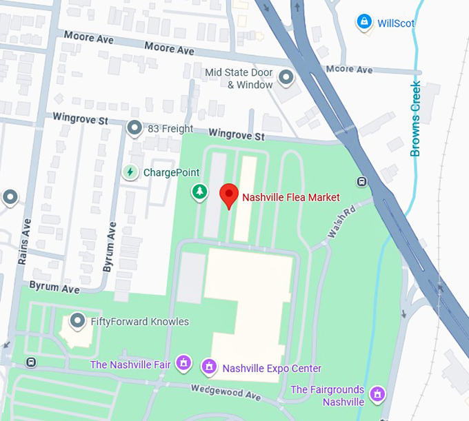 16. nashville flea market map