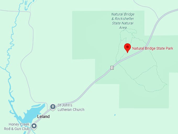 16. natural bridge state park map