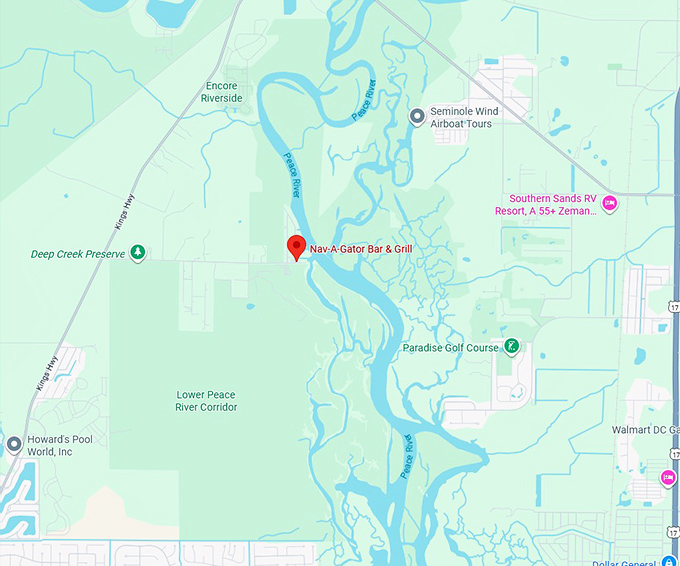 16. nav a gator bar & grill map