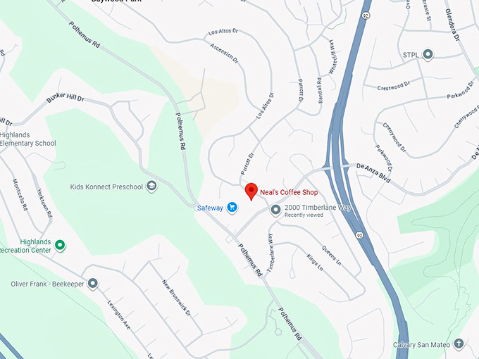 16. neal's coffee shop map