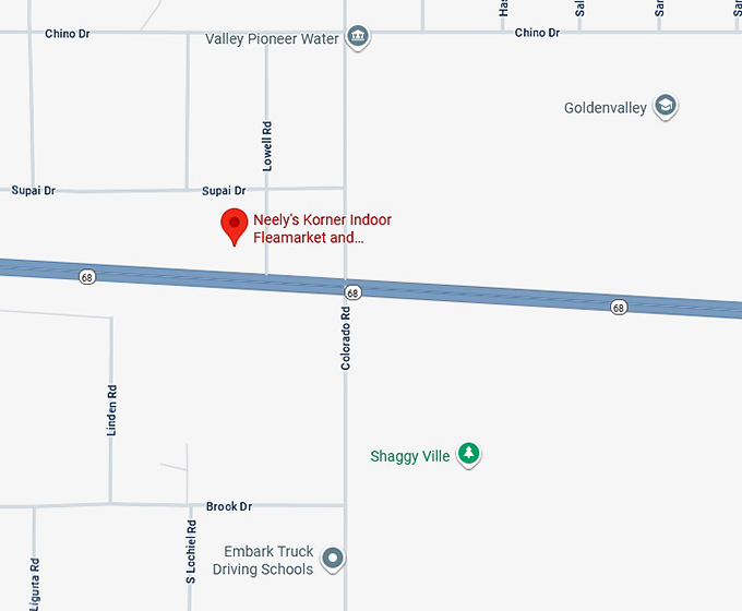 16. neely's korner indoor fleamarket and outdoor swap meet map