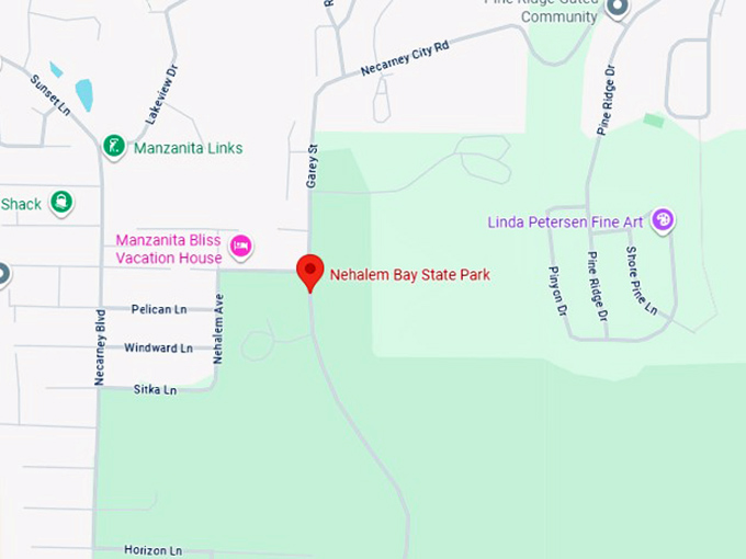 16. nehalem bay state park map