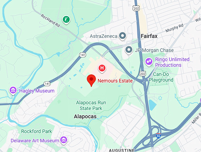 16. nemours estate map