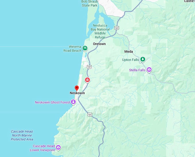 16. neskowin map