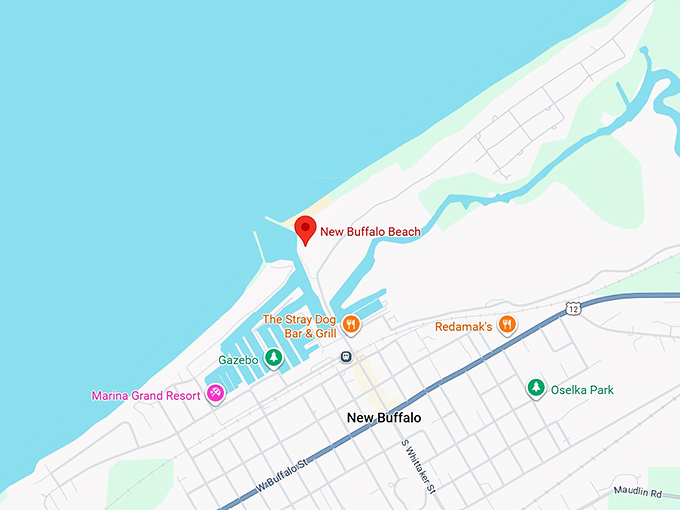16. new buffalo beach map
