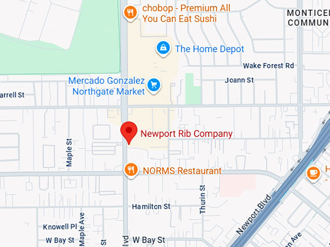 newport rib company map