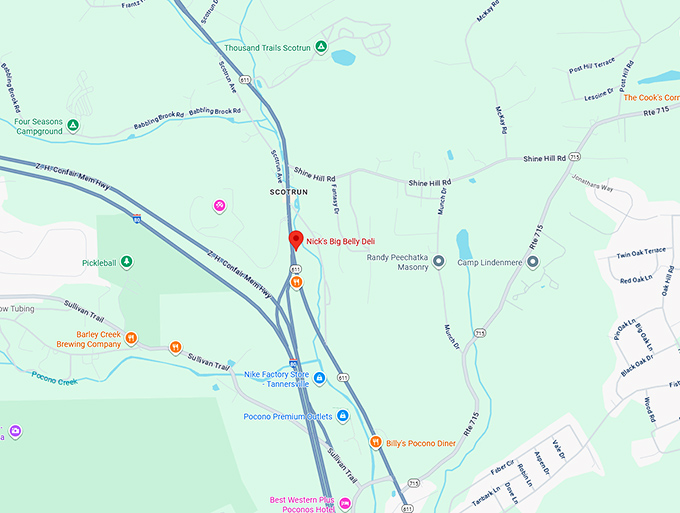 16. nick&rsquo;s big belly deli map